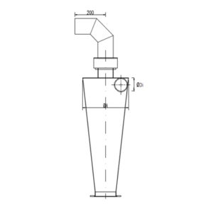 Stainless Steel Pneumatic Receiver Cyclone | Cereatech.com